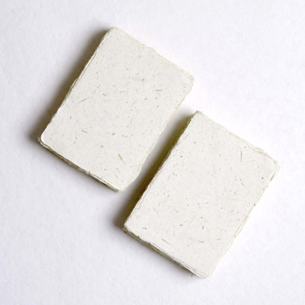 Natural Ivory Aura Handmade 4 Bar Cards - The Paper Empire