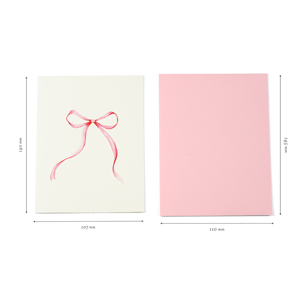 Pink Bow Greeting Card - The Paper Empire
