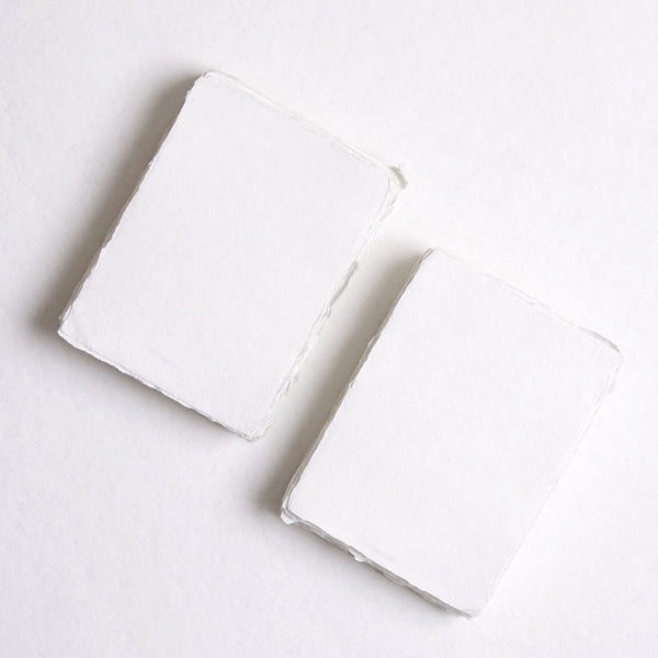 White Aura Handmade 4 Bar Cards - The Paper Empire